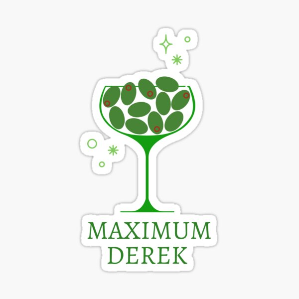 "Maximum Derek" Sticker for Sale by misslilzz | Redbubble