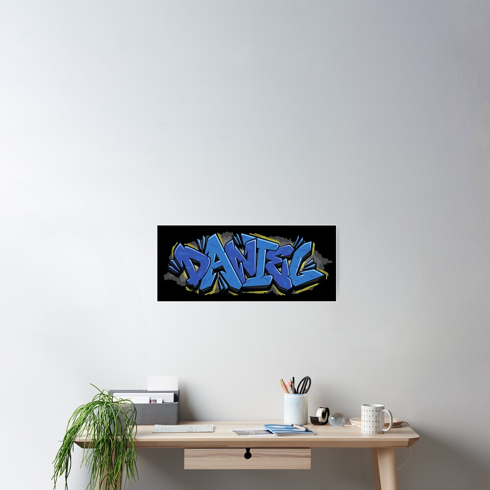 "Daniel Graffiti Name" Poster for Sale by NameGraffiti | Redbubble