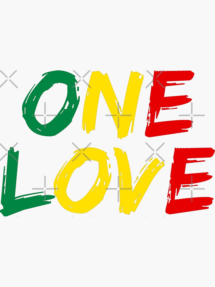 "One Love Rasta" Sticker for Sale by Quetzalita | Redbubble