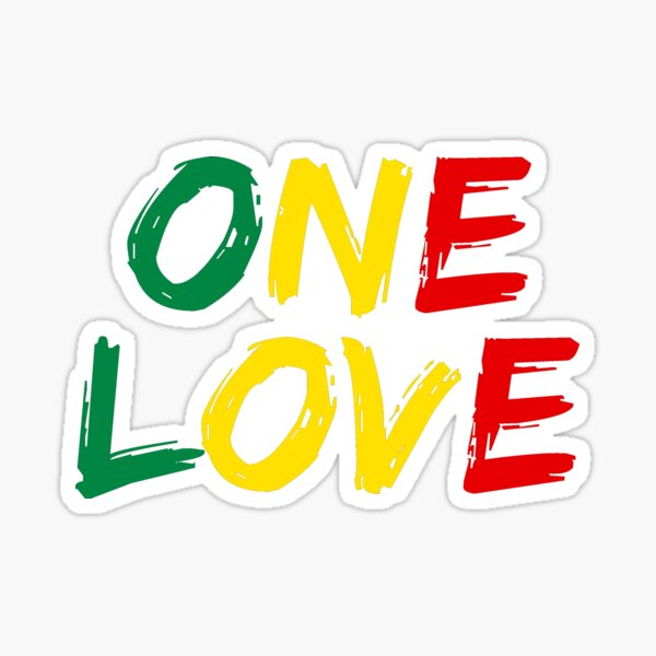 "One Love Rasta" Sticker for Sale by Quetzalita | Redbubble