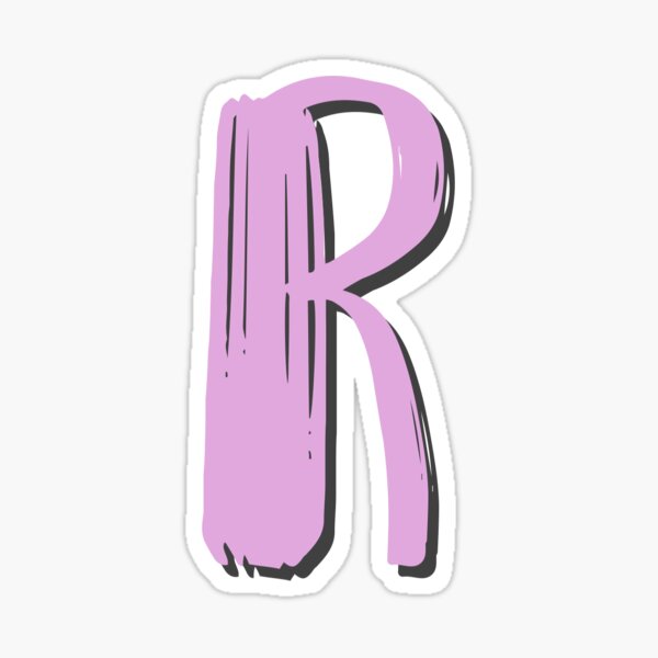 "Lilac letter R" Sticker for Sale by slvx | Redbubble