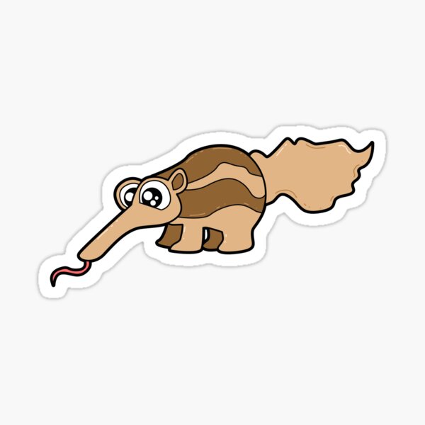 "Comic cartoon anteater cute" Sticker for Sale by Imutobi | Redbubble