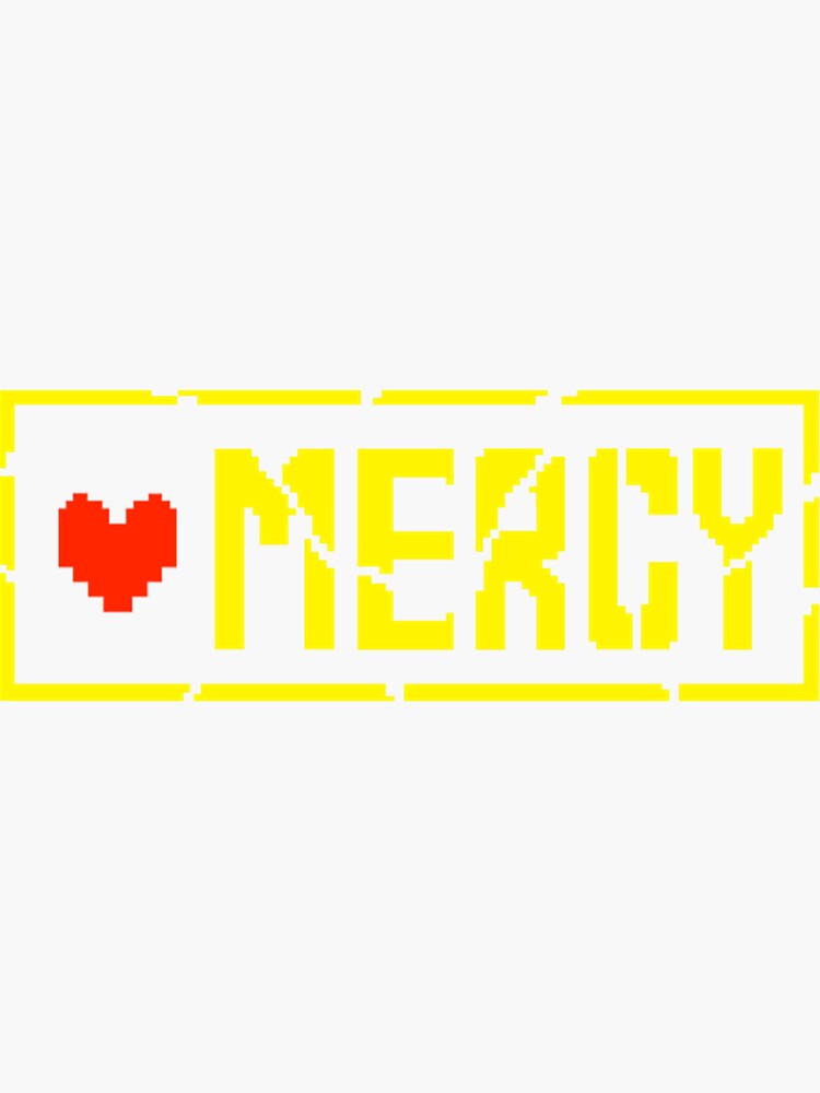 "mercy Undertale" Sticker for Sale by IsileliRoggepii | Redbubble