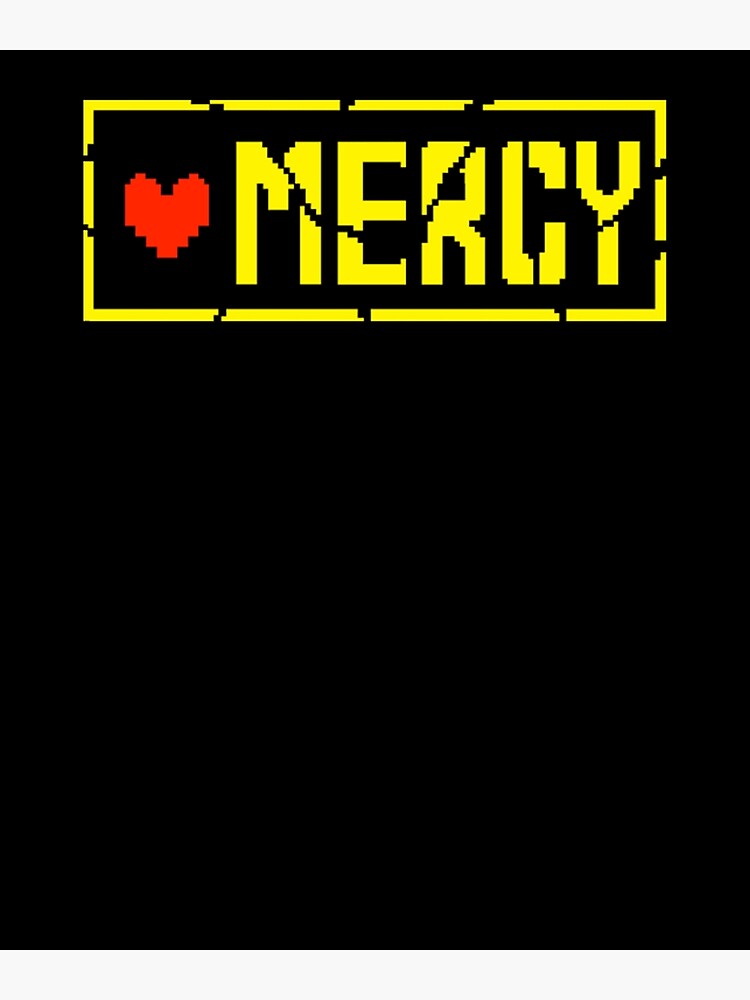 "mercy Undertale" Poster by IsileliRoggepii | Redbubble