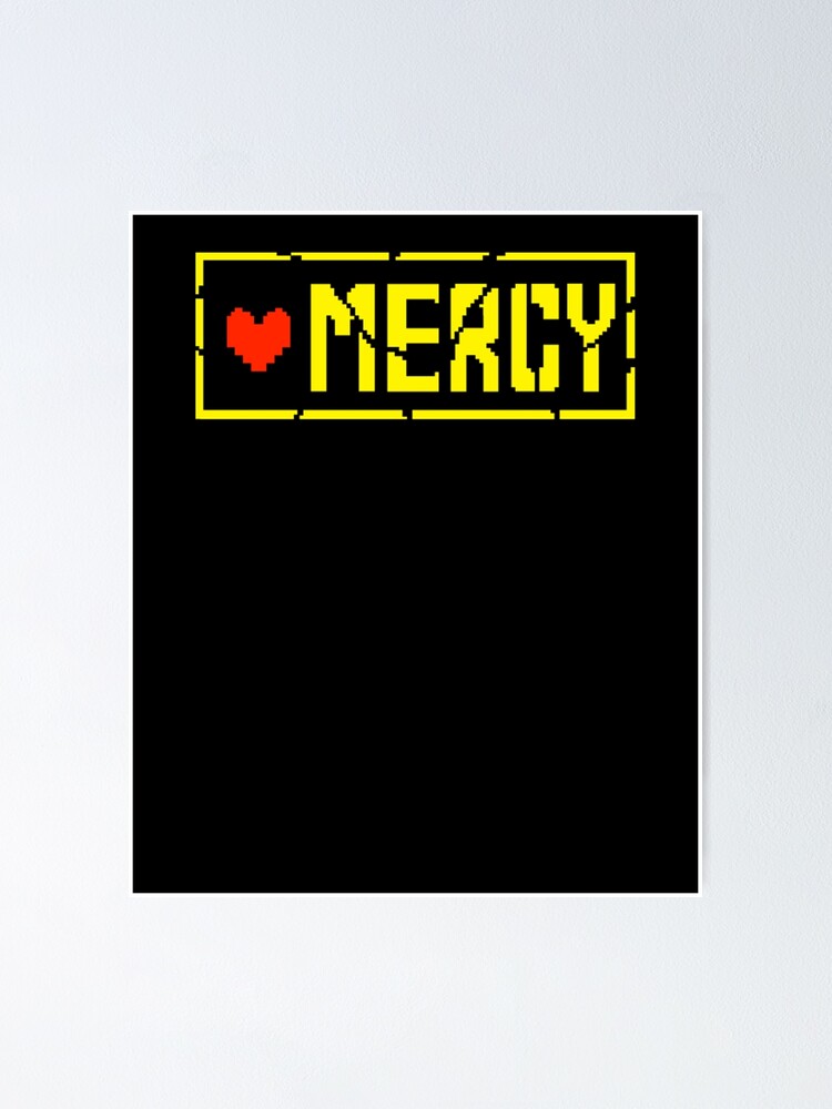 "mercy Undertale" Poster by IsileliRoggepii | Redbubble