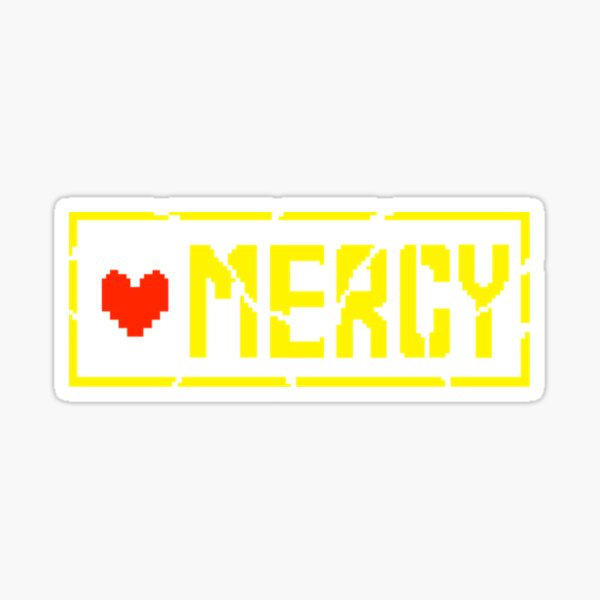 "mercy Undertale" Sticker for Sale by IsileliRoggepii | Redbubble