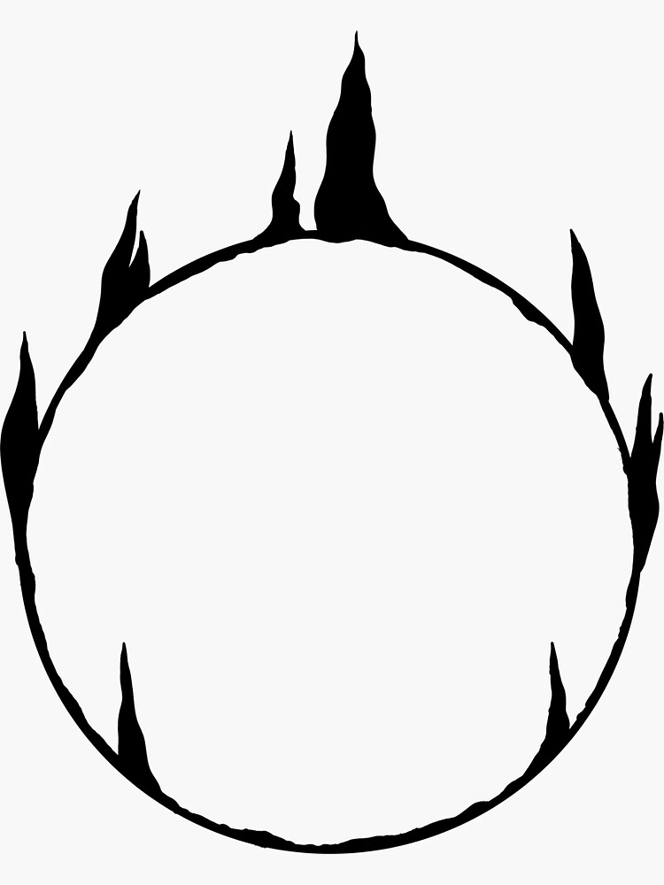 "Dark Sign - Black" Sticker by Athanar | Redbubble