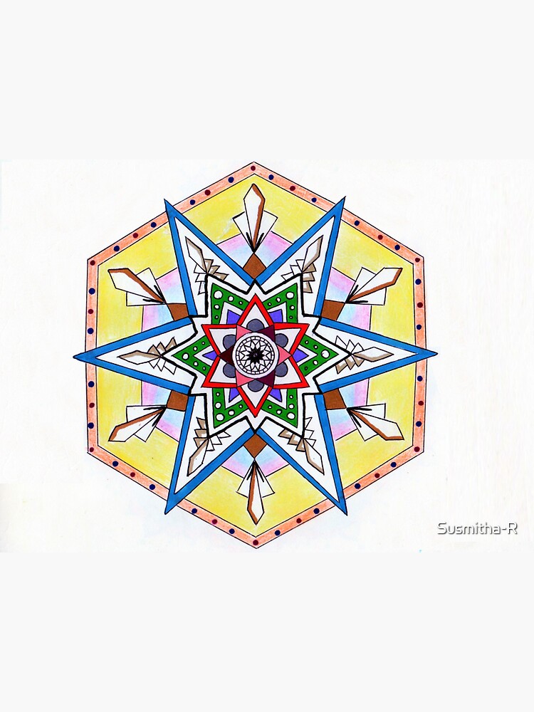 "Shield Mandala art" Sticker for Sale by Susmitha-R | Redbubble