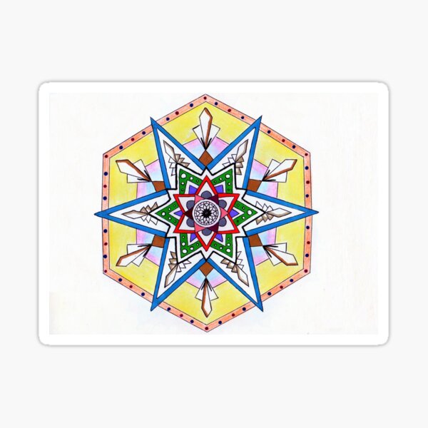 "Shield Mandala art" Sticker for Sale by Susmitha-R | Redbubble