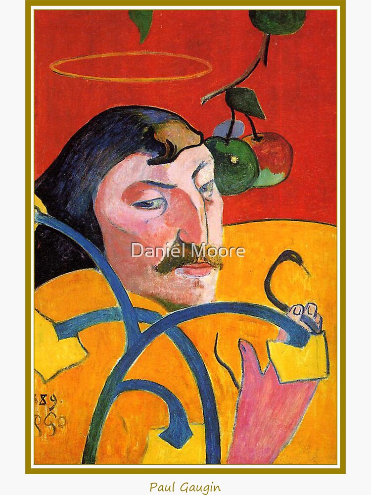 "Self Portrait with Halo and Snake" Sticker for Sale by moore4art ...