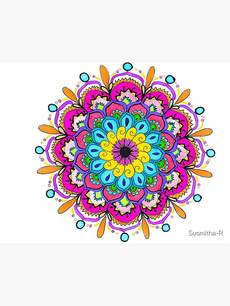 "kaleidoscope Mandala art" Sticker for Sale by Susmitha-R | Redbubble