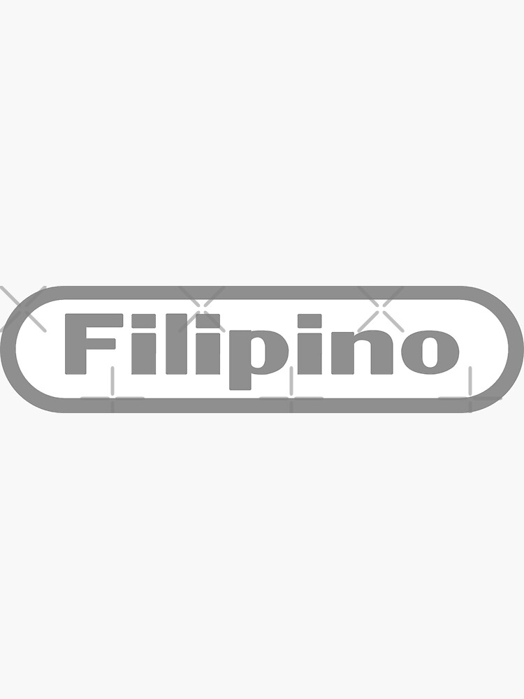 "Filipino" Sticker for Sale by kayve | Redbubble