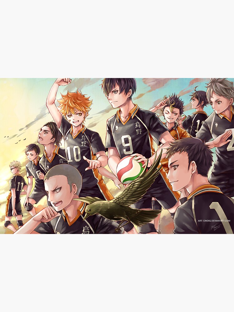 "Karasuno team" Sticker for Sale by Torettouch | Redbubble