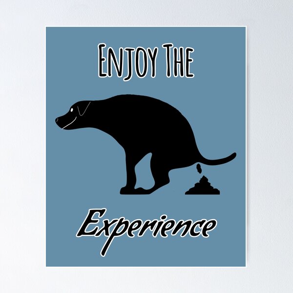 "Funny Dog Pooping Experience" Poster for Sale by Willyboy16 | Redbubble