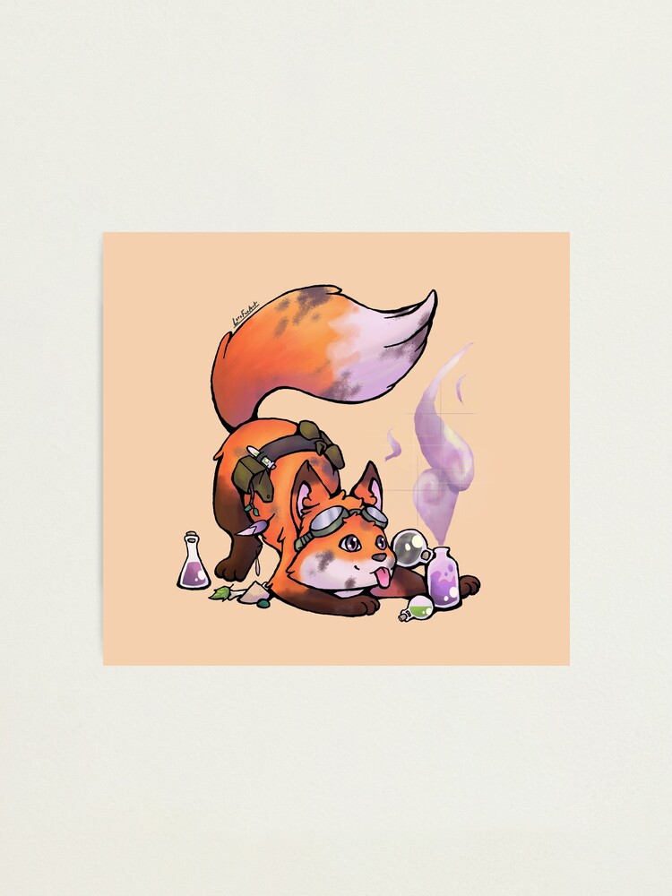 "DnD Artificer Fox" Photographic Print for Sale by LoreFoxArt | Redbubble