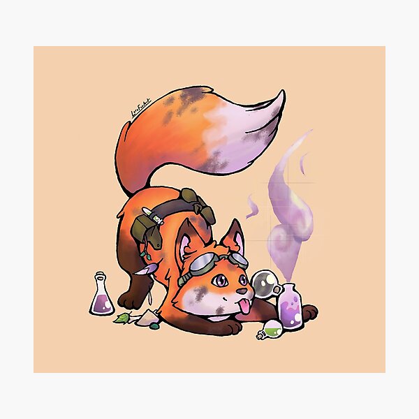 "DnD Artificer Fox" Photographic Print for Sale by LoreFoxArt | Redbubble