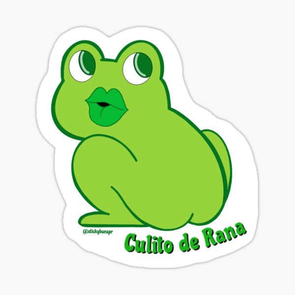 "CULITO DE RANA" Sticker for Sale by Stickybuns | Redbubble