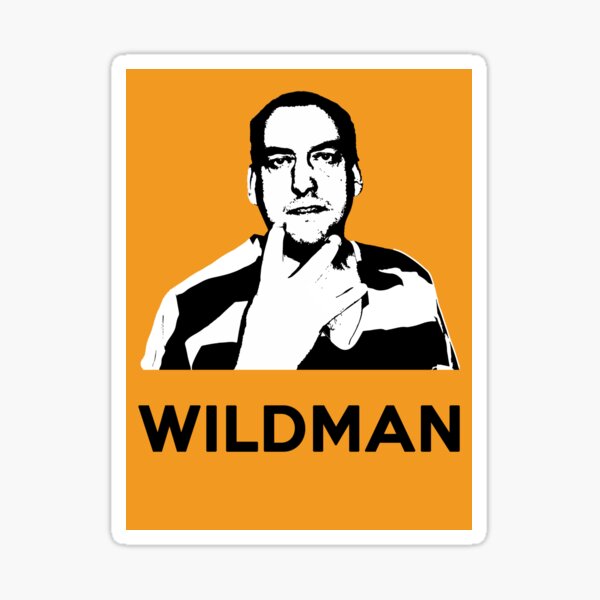 "Wildman - Shaun Attwood" Sticker for Sale by qixotl | Redbubble