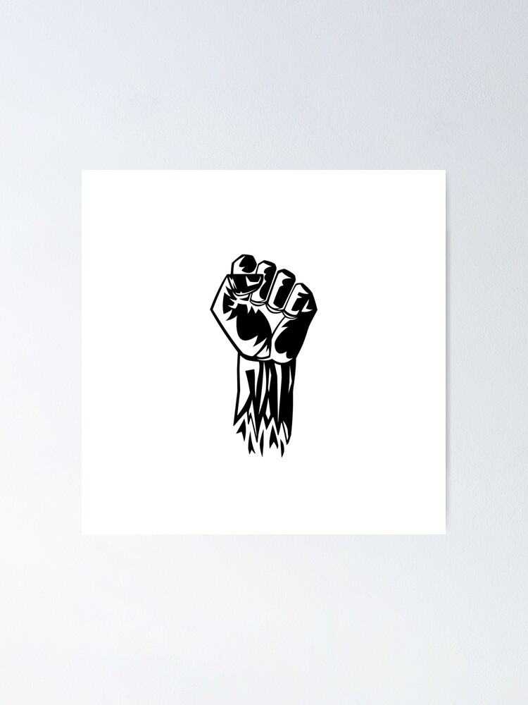 "BLM Symbol BLM Fist Protests " Poster by GloriousMess | Redbubble