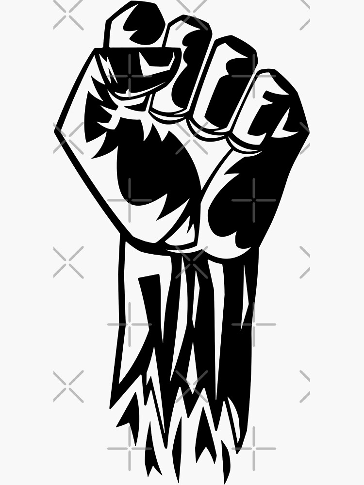 "BLM Symbol BLM Fist Protests " Sticker by GloriousMess | Redbubble