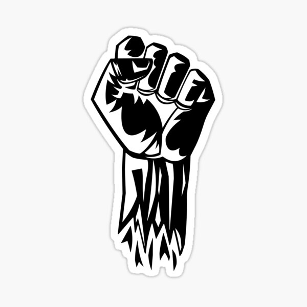 "BLM Symbol BLM Fist Protests " Sticker by GloriousMess | Redbubble