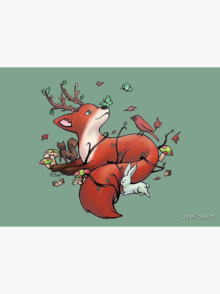 "DnD Druid Fox" Art Board Print for Sale by LoreFoxArt | Redbubble