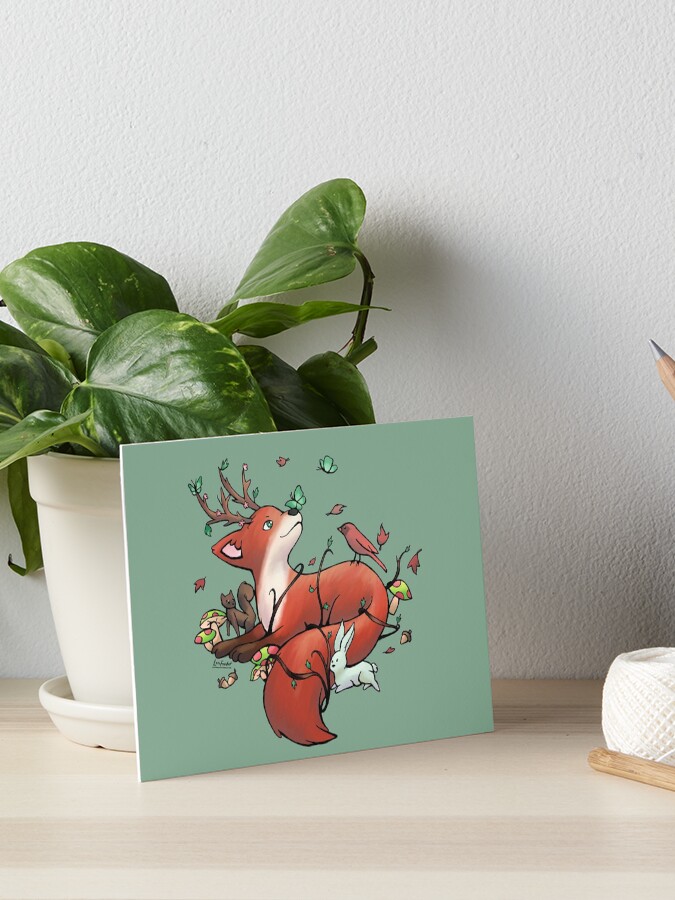 "DnD Druid Fox" Art Board Print for Sale by LoreFoxArt | Redbubble