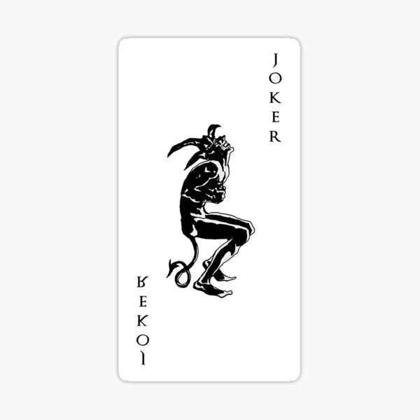 "Joker Card" Sticker for Sale by sandvvich | Redbubble