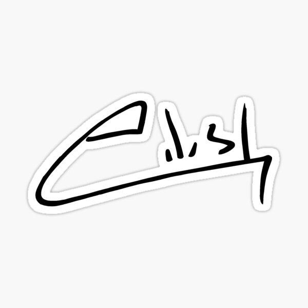 "billie eilish’s signature sticker in bold" Sticker by leticiastickers ...