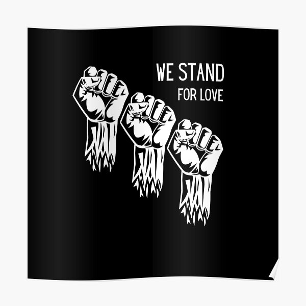 "BLM Symbol BLM Fist Protests " Poster for Sale by GloriousMess | Redbubble
