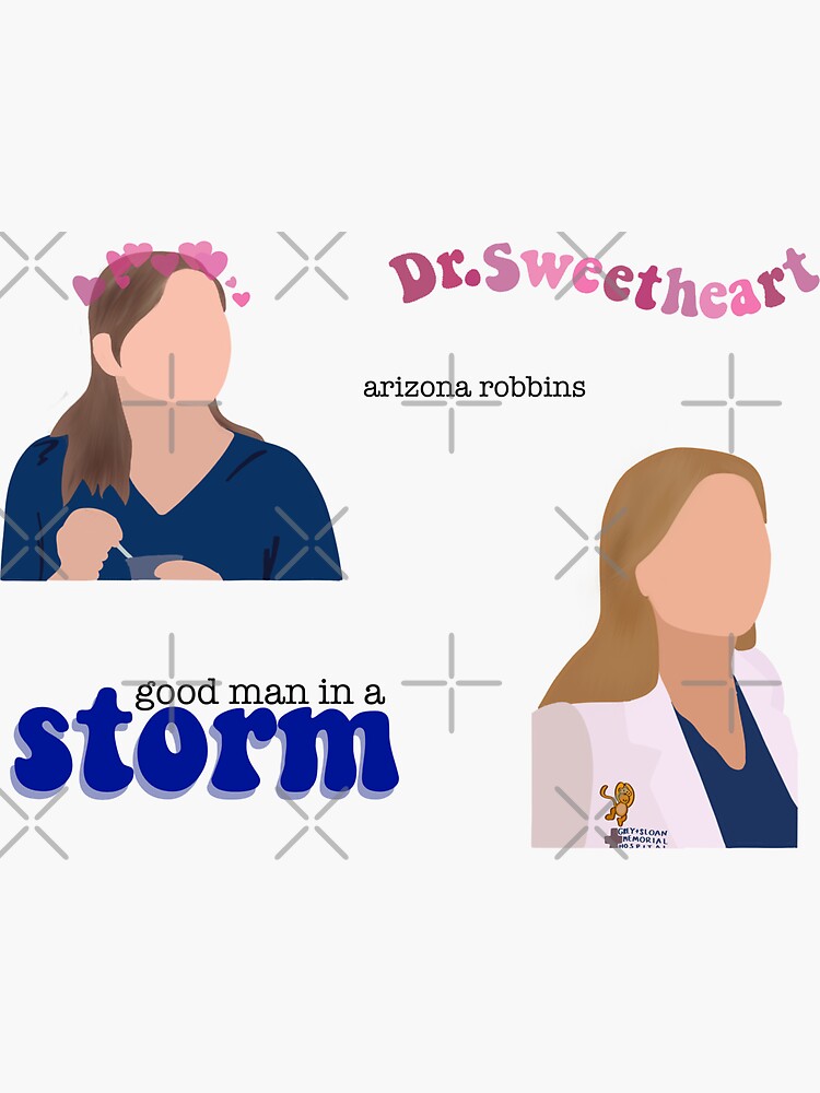 "Arizona Robbins sticker pack" Sticker for Sale by camitrejo | Redbubble