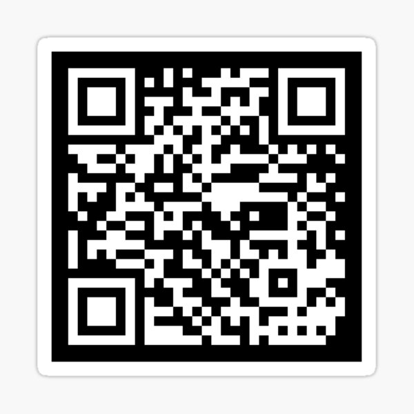 "Invert QR Code - Shadow2403 Redbubble" Sticker for Sale by Shadow2403 ...