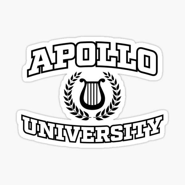 "Naethan Apollo University" Sticker for Sale by ActuallyXIX | Redbubble