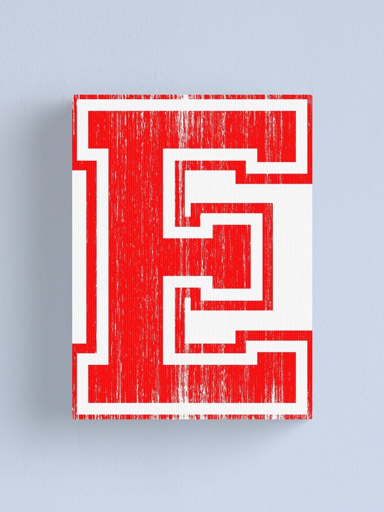 "Big Red Letter E" Canvas Print for Sale by adamcampen | Redbubble