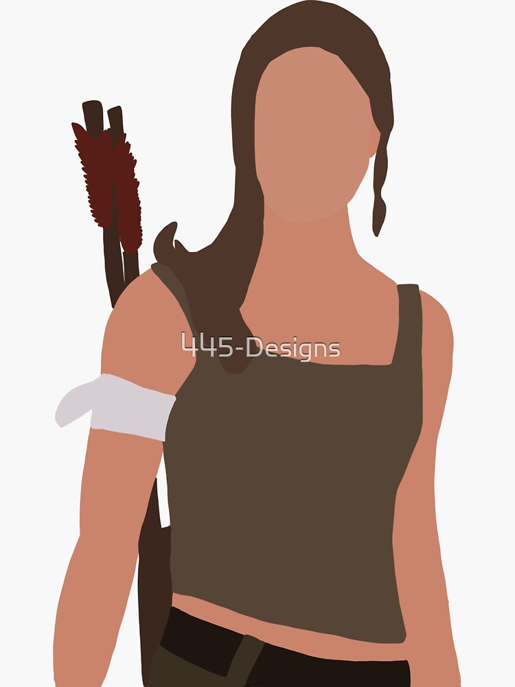 "Lara Croft " Sticker for Sale by 445-Designs | Redbubble