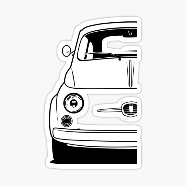 Original Fiat 500 Stickers | Redbubble