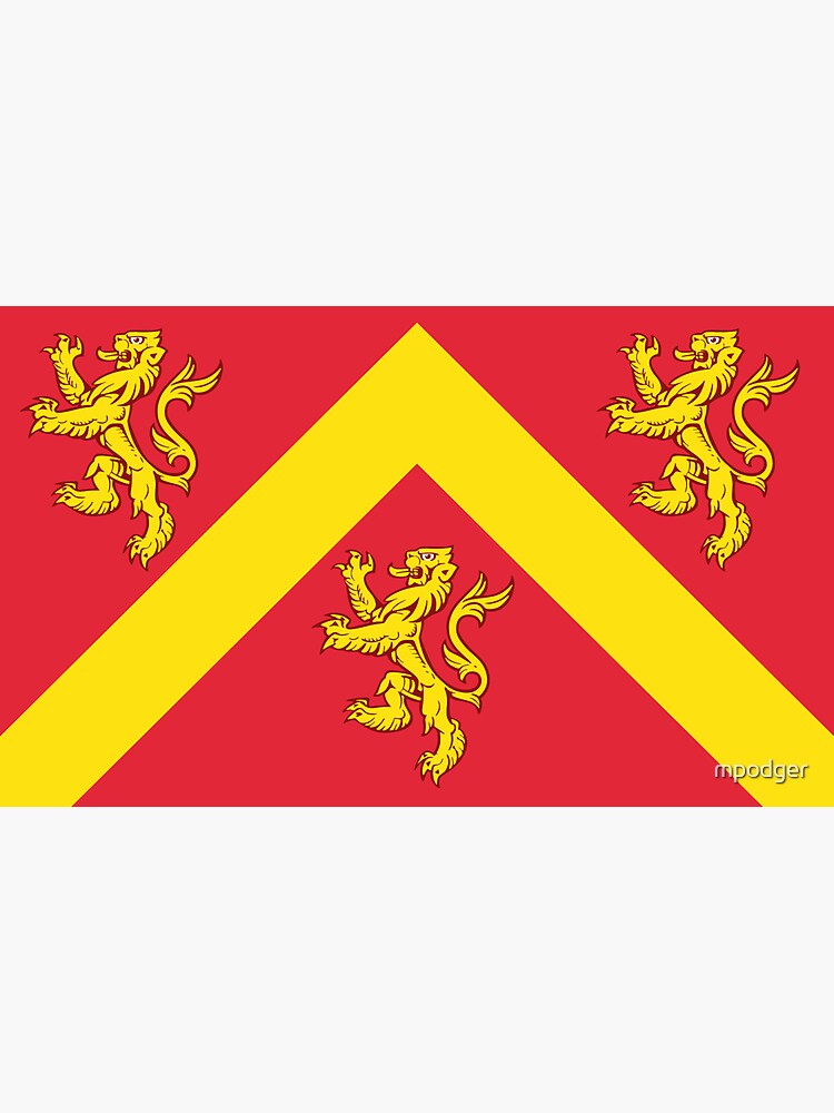 "Anglesey Flag Gifts, Stickers & Products" Sticker for Sale by mpodger ...