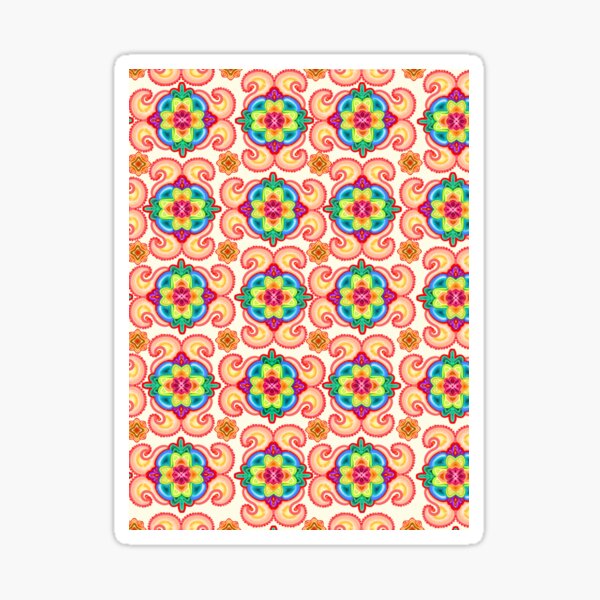 "Traditional colours of india " Sticker for Sale by Baseerat-e-kala ...