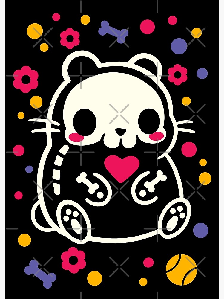 "Hamster skeleton" Poster for Sale by NemiMakeit | Redbubble