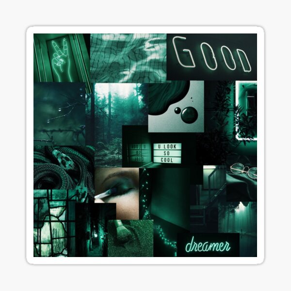 "Cute Green Aesthetic" Sticker for Sale by elmoore231 | Redbubble