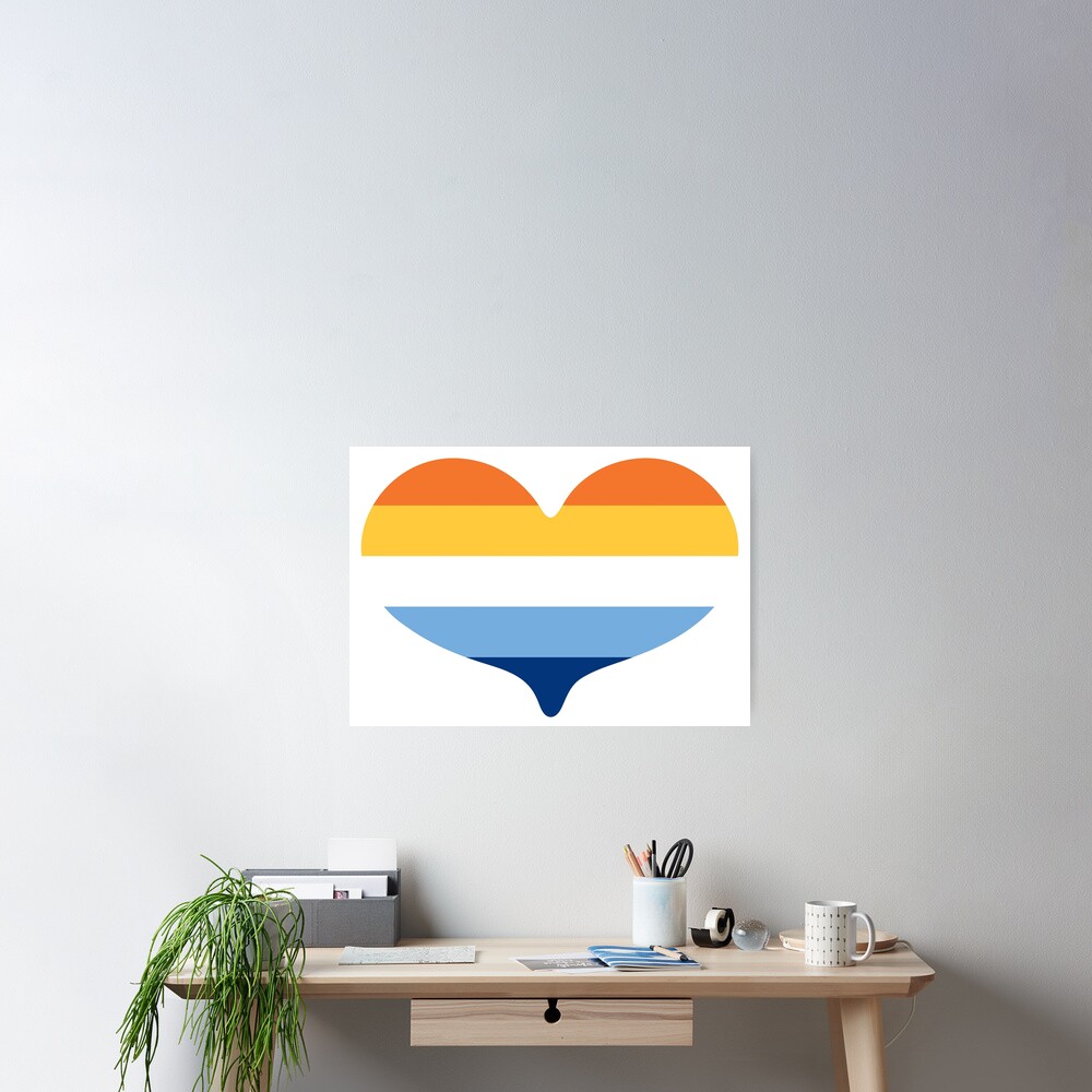 "AROACE Love Heart (Aro Ace, Aromantic Asexual) " Poster by ...