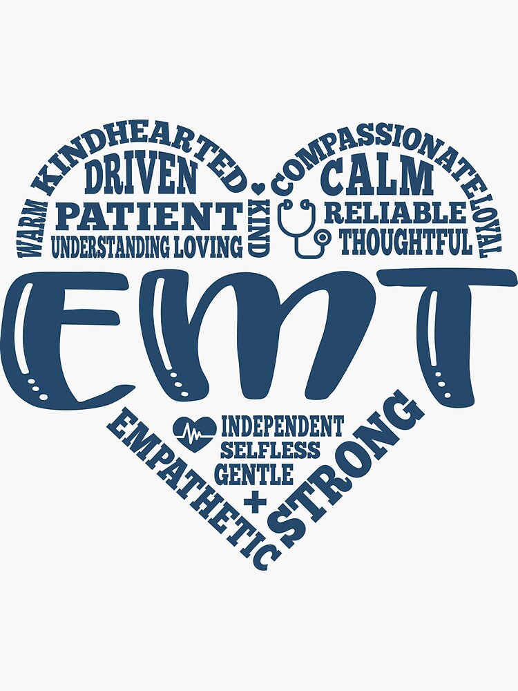 "EMT, EMS, tech, Emergency services" Sticker by brackerdesign | Redbubble