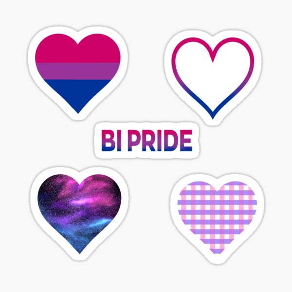 "Bi Pride Sticker Pack" Sticker by nicoolee | Redbubble