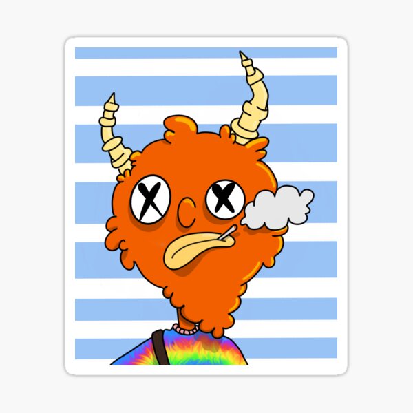 "gawk x inspired demon" Sticker by artskiis | Redbubble