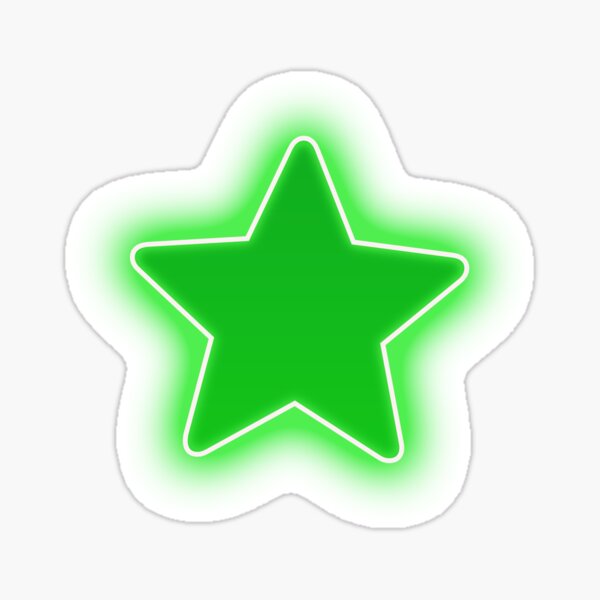 "Neon Green Star" Sticker for Sale by lydiarae05 | Redbubble