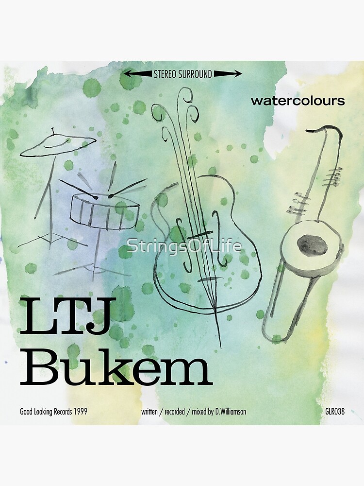 "LTJ Bukem - Watercolours" Poster for Sale by StringsOfLife | Redbubble