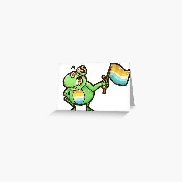 "Frog Aroace Pride LGBT" Greeting Card for Sale by YuumaKuma | Redbubble