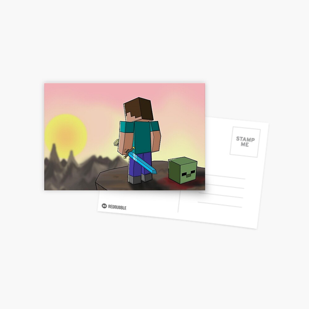"Minecraft" Postcard for Sale by gakkag | Redbubble