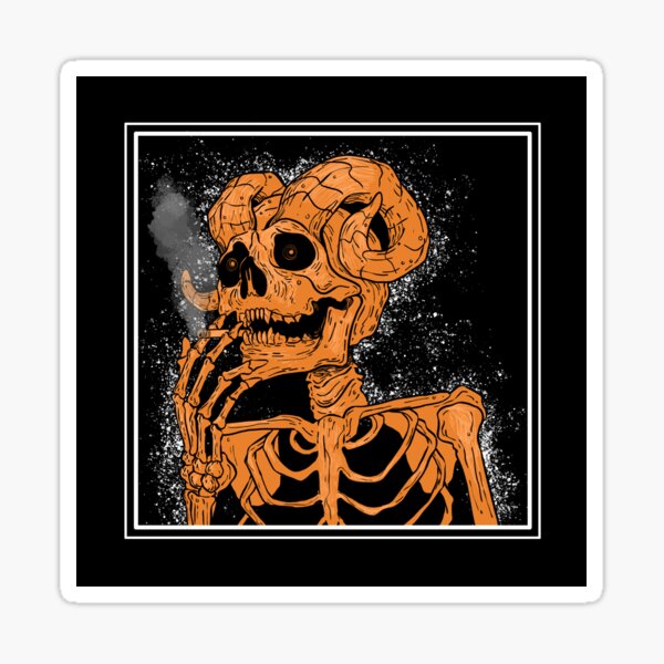 "Smoking Kills" Sticker for Sale by loupsgaroux | Redbubble