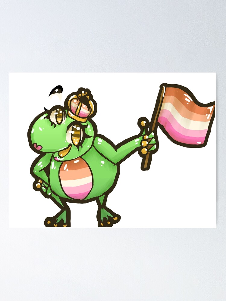"Frog Lesbian Pride LGBT" Poster for Sale by YuumaKuma | Redbubble